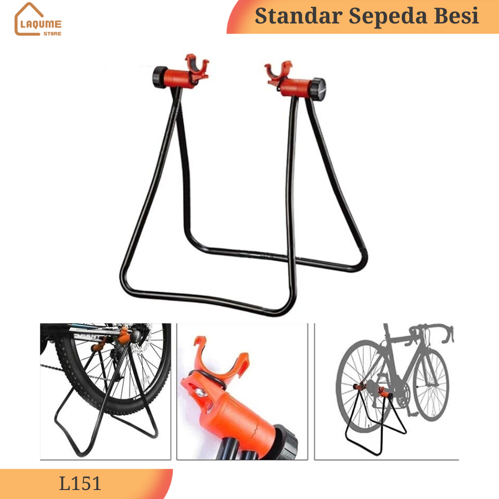 Jual Standar Sepeda Besi Desain Lipat Universal Paddock Standing Bike ...