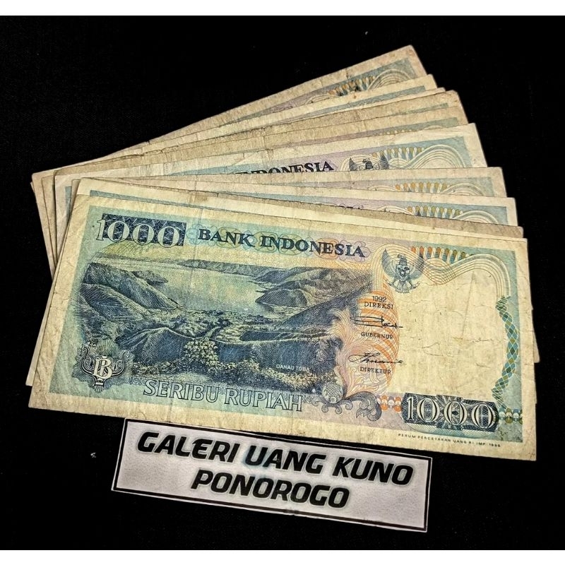 Jual uang kuno 1000 rupiah lompat batu 1992 Very fine #Utuh sesuai foto ...