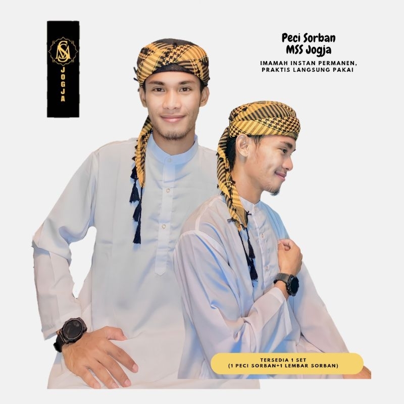 Jual Peci Sorban MSS Jogja Imamah Instan Permanen Praktis Langsung ...