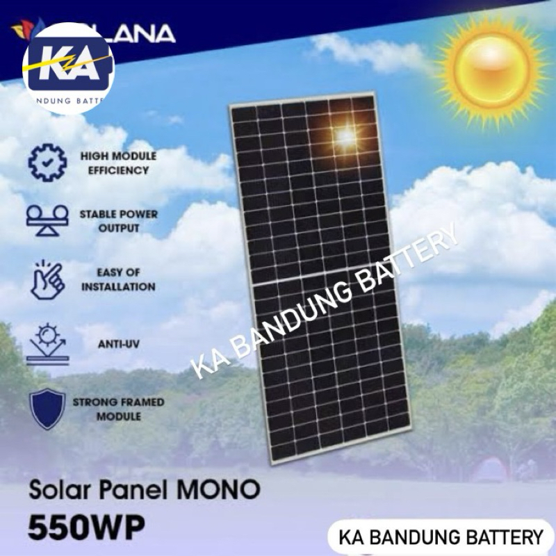 Jual solar panel cell tenaga surya Solana 550wp 550 wp MONO | Shopee ...