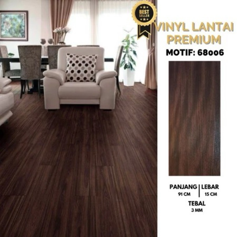 Jual VINYL LANTAI 2mm dan 3mm / VINIL LANTAI MURAH / VINYL LANTAI MOTIF KAYU / LANTAI MOTIF KAYU ...