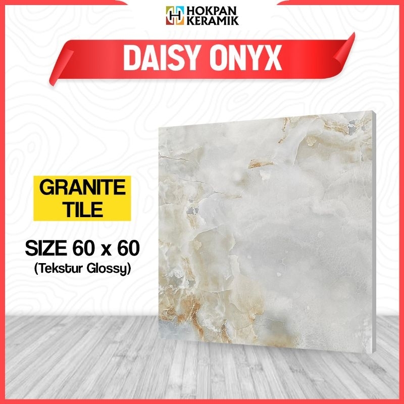 Jual GERANITE UKURAN 60X60 DAISY ONYX | Shopee Indonesia