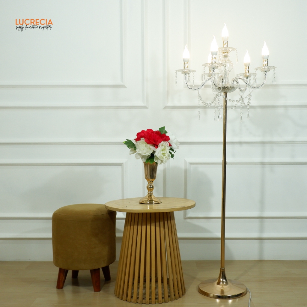Jual Lampu Standing Candelabras Chandelier 6 LED 1,5 M Adjustable ...