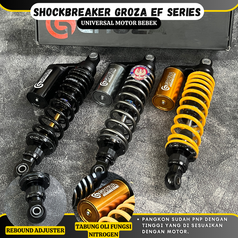Jual Shock Shockbreaker Belakang ORIGINAL GROZA EF SERIES Tabung Atas ...