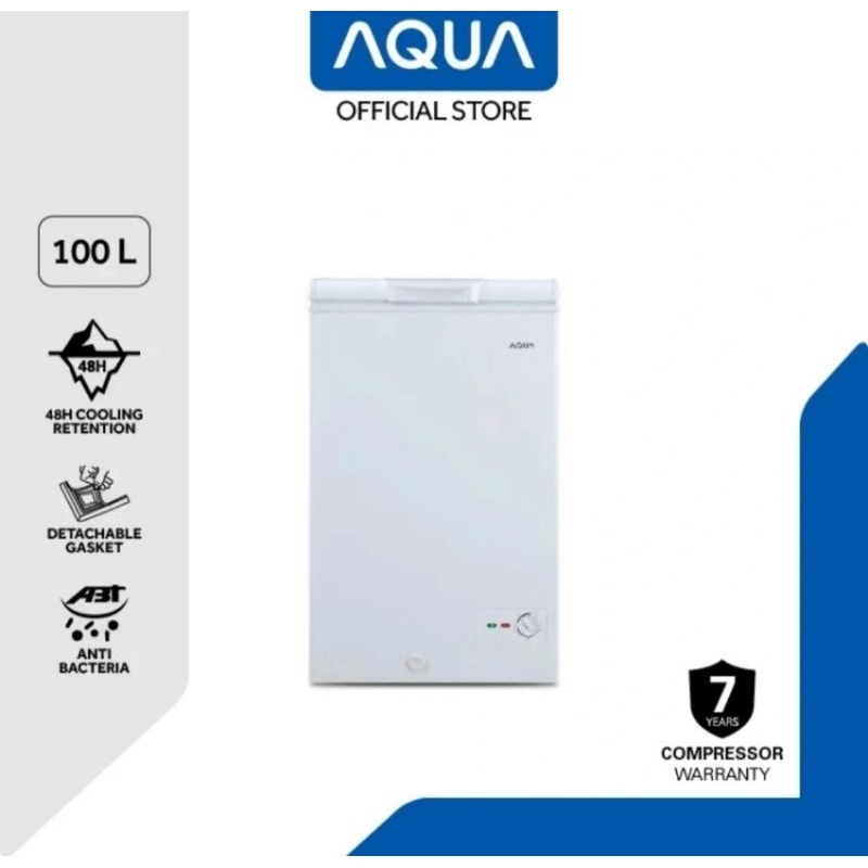 Jual BOX FREEZER AQUA 100LITER AQF-120 CHEST FREEZER AQUA 100 LITER BOX ...
