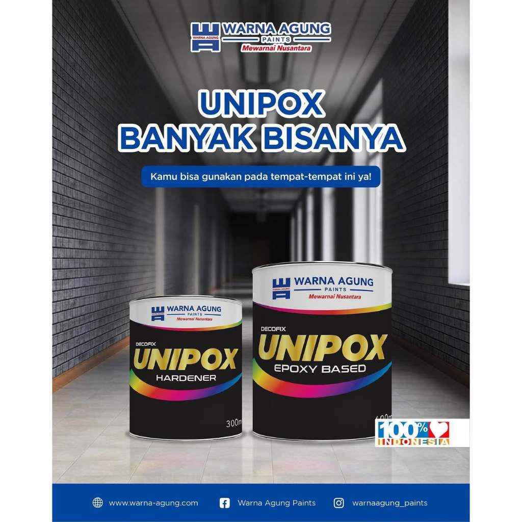 Jual Cat Lantai Epoxy Unipox Decofix Warna Agung | Shopee Indonesia