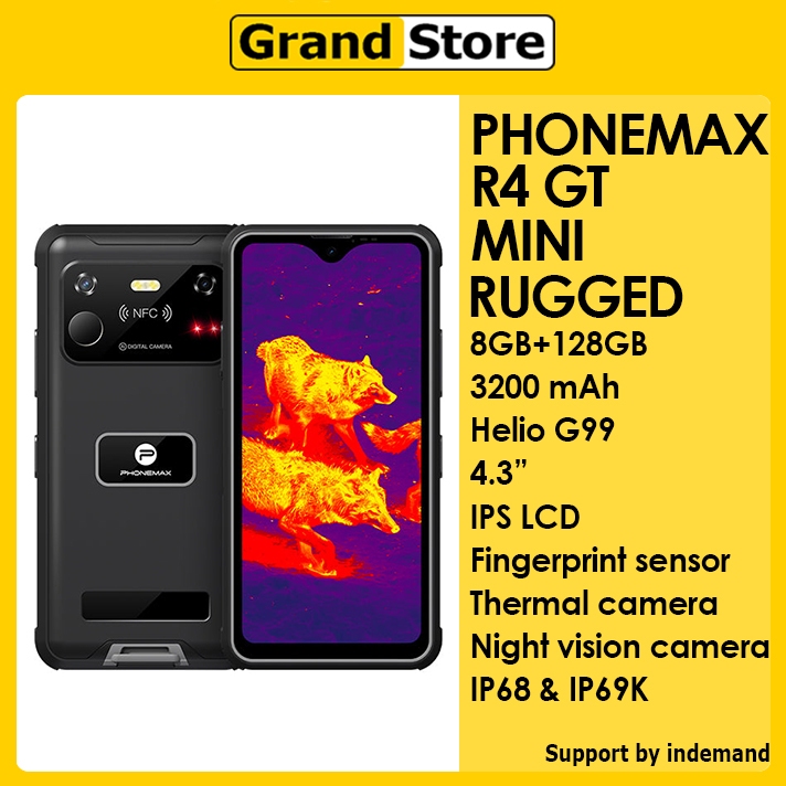 Jual PHONEMAX R4 GT rugged smartphone Android 14 8GB+128GB 3200mAh ...