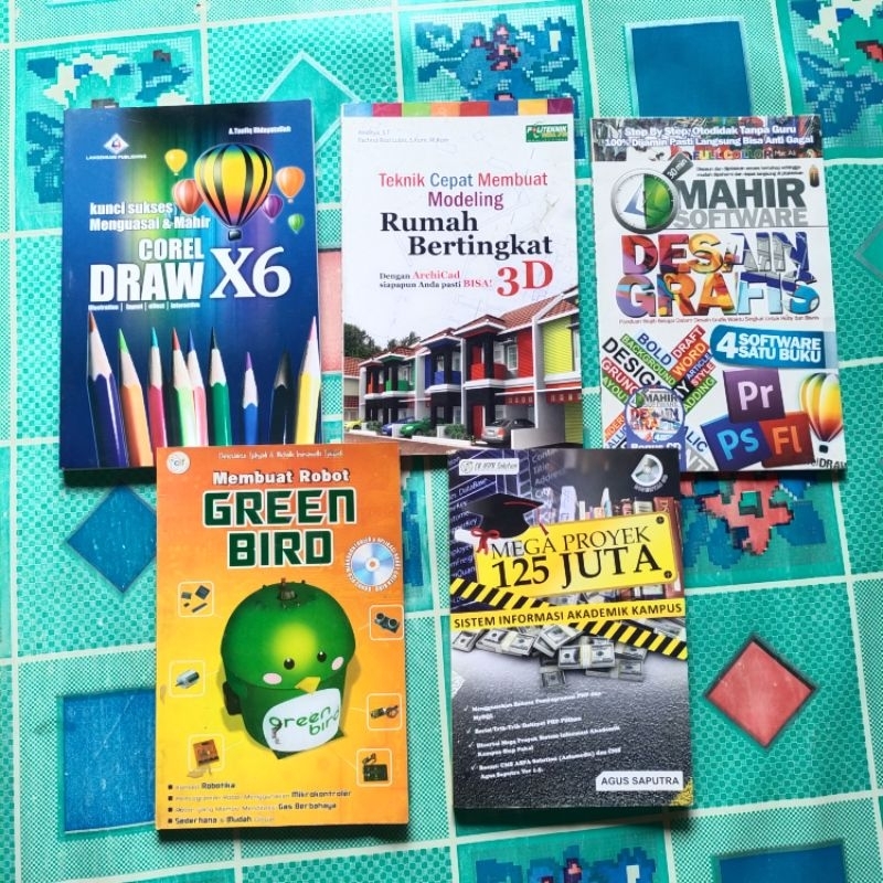Jual Varian Buku Komputer; CorelDRAW X6, RUMAH BERTINGKAT 3D, DESAIN ...