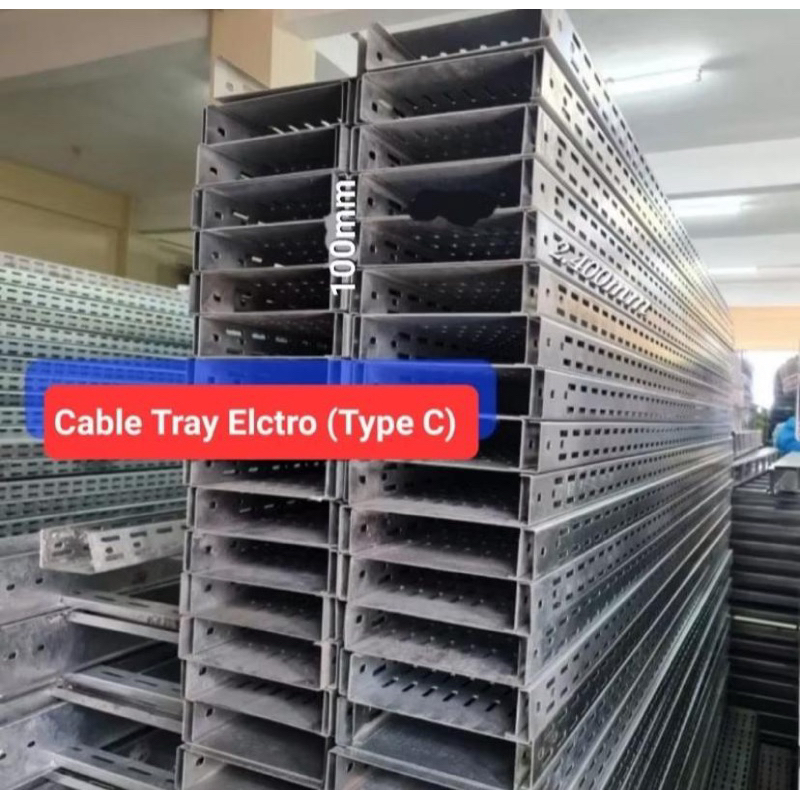 Jual Kabel Tray Type C / U 100x100x3000 Electro / Hotdip 1.8mm 3mtr ...