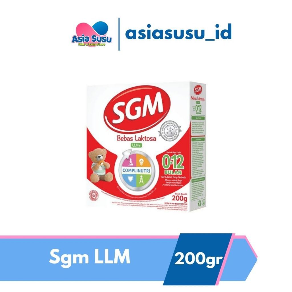 Jual SGM LLM+ 400g / 200gr susu bubuk bebas laktosa 0-12 bulan - susu bayi diare free lactose ...