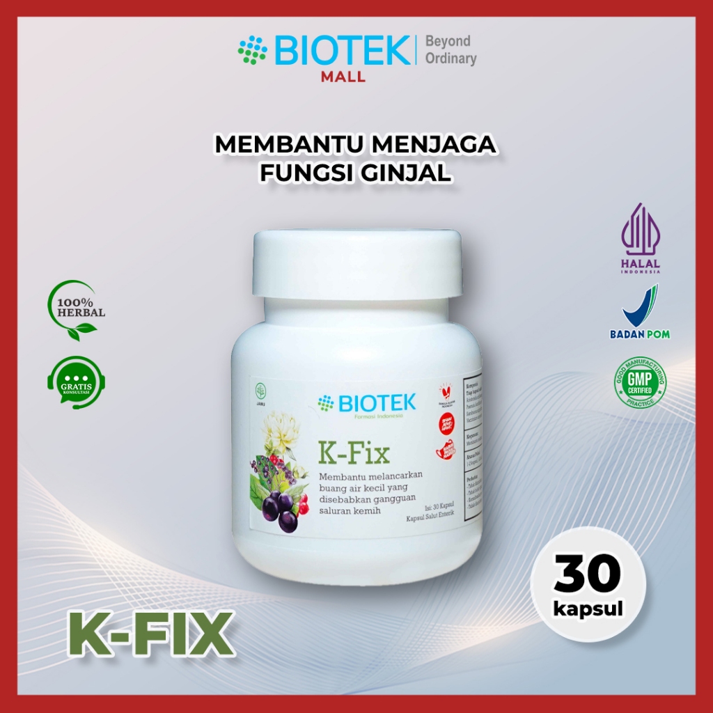 Jual Obat Ginjal Herbal K-Fix Biotek Farmasi | Obat Herbal | Obat Sakit ...