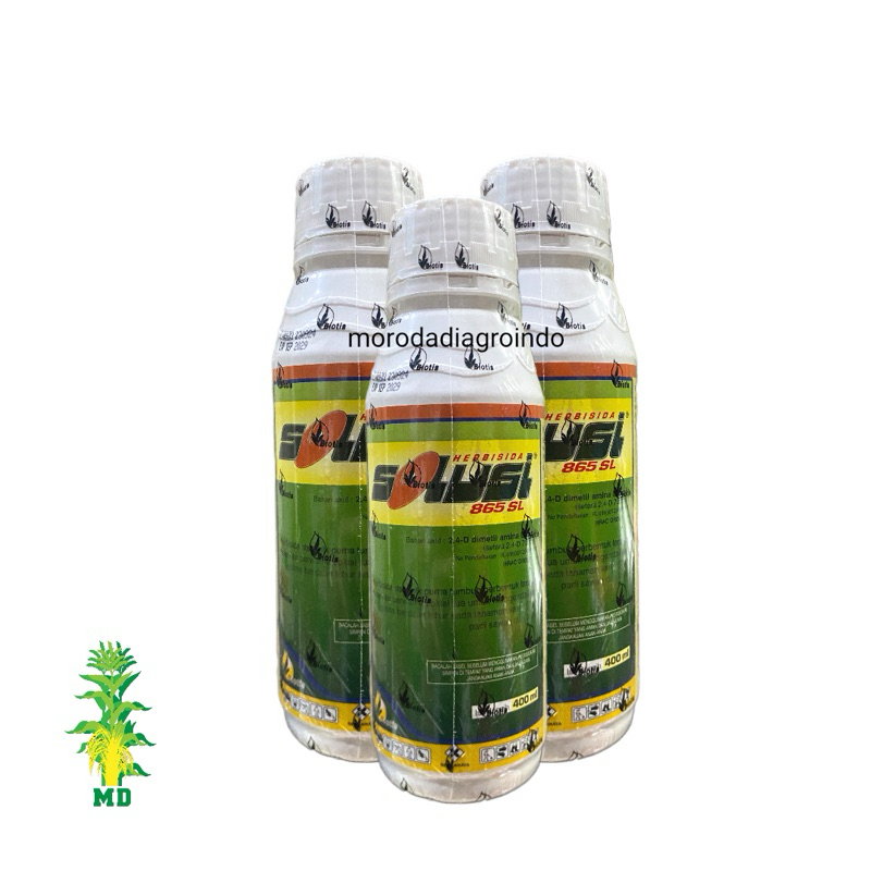 Jual Herbisida sistemik SOLUSI 400ML dimetil amina 865 SL g/l | Shopee ...