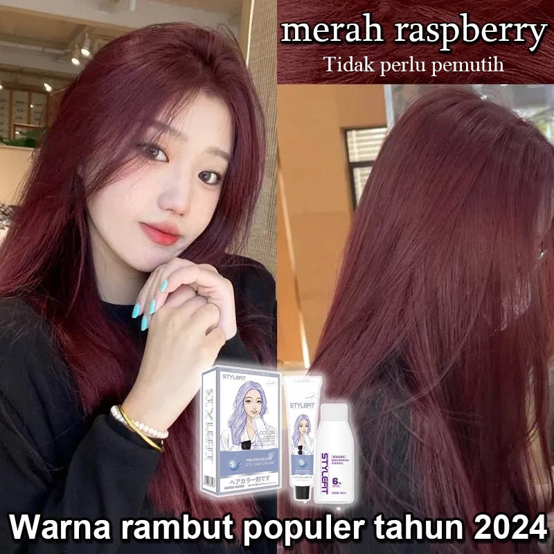 Jual 【Beli 100ml gratis 100ml】STYLE FIT pewarna rambut merah200ml Tidak ...