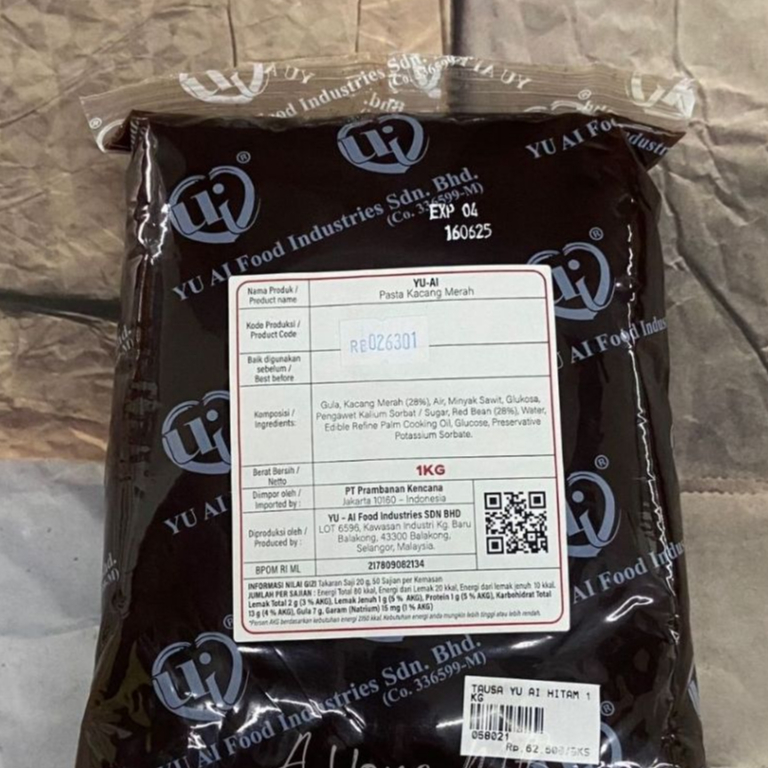 Jual YU AI RED BEAN PASTE 1KG / TAUSA KACANG MERAH 1KG / ISIAN ROTI ...