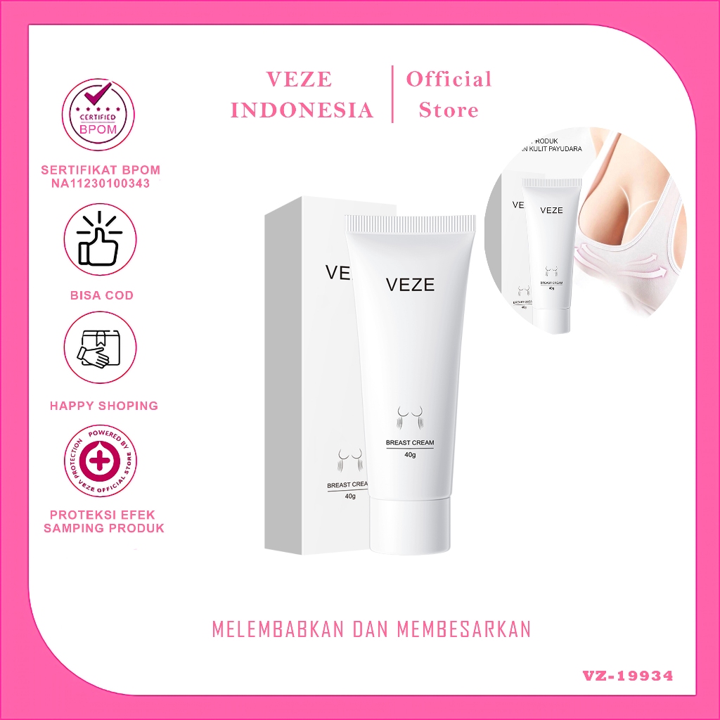 Jual BPOM Veze Bust Cream Breast Cream / Krim 60g Pengencang Payudara ...