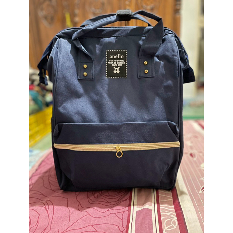 Jual NEW TAS Anello warna navy Tas sandang diaper bag tas selempang ...