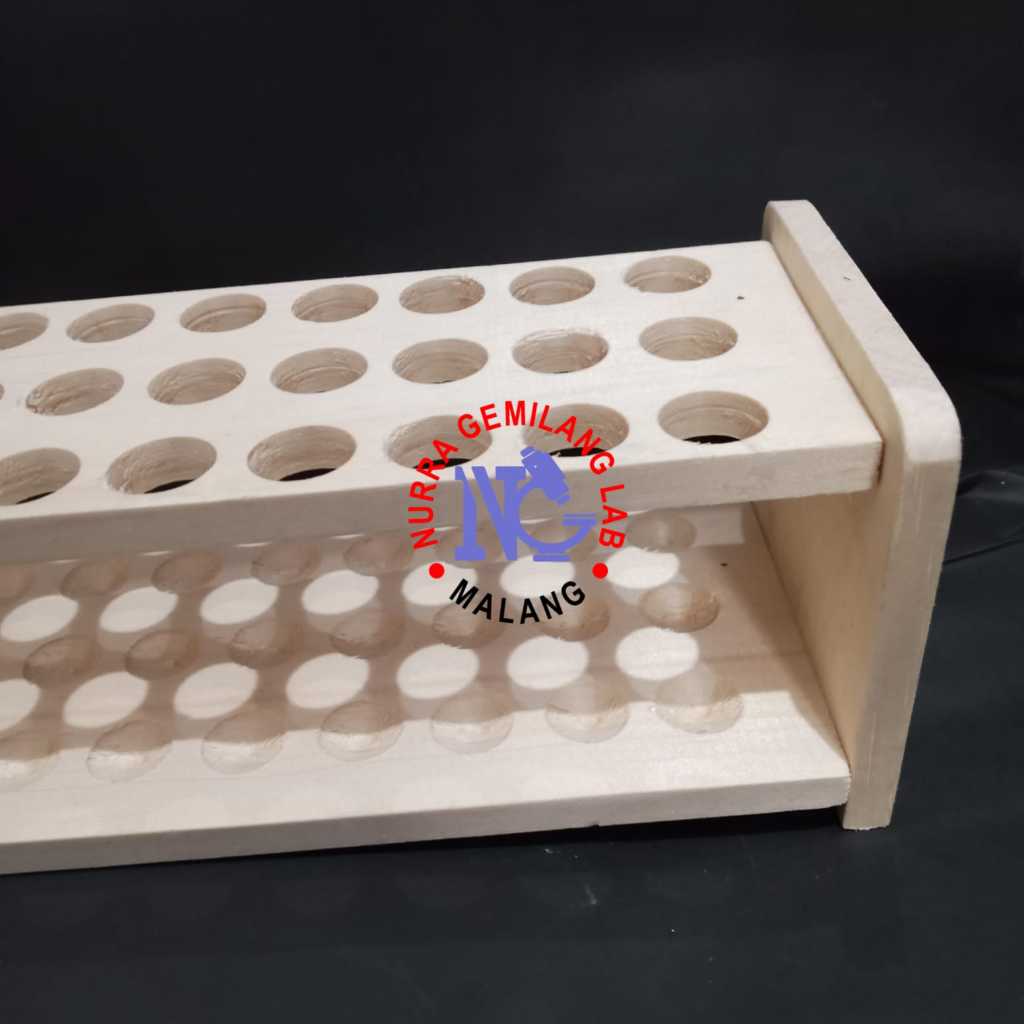 Jual Rak Tabung Reaksi Kayu 36 Lubang | Rak Test Tube | Shopee Indonesia