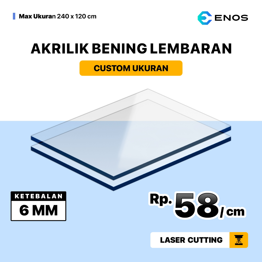 Jual Akrilik Custom Lembaran Akrilik 6mm Laser Cutting | Shopee Indonesia