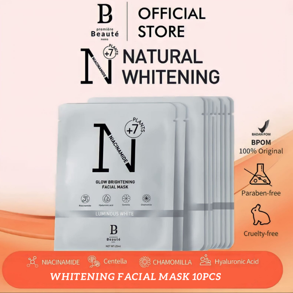 Jual [READY STOCK+BPOM] ORIGINAL 𝗣𝗥𝗘𝗠𝗜𝗘𝗥𝗘 𝗕𝗘𝗔𝗨𝗧𝗘 ISI 10PCS Whitening Essense Face Mask 25ml ...