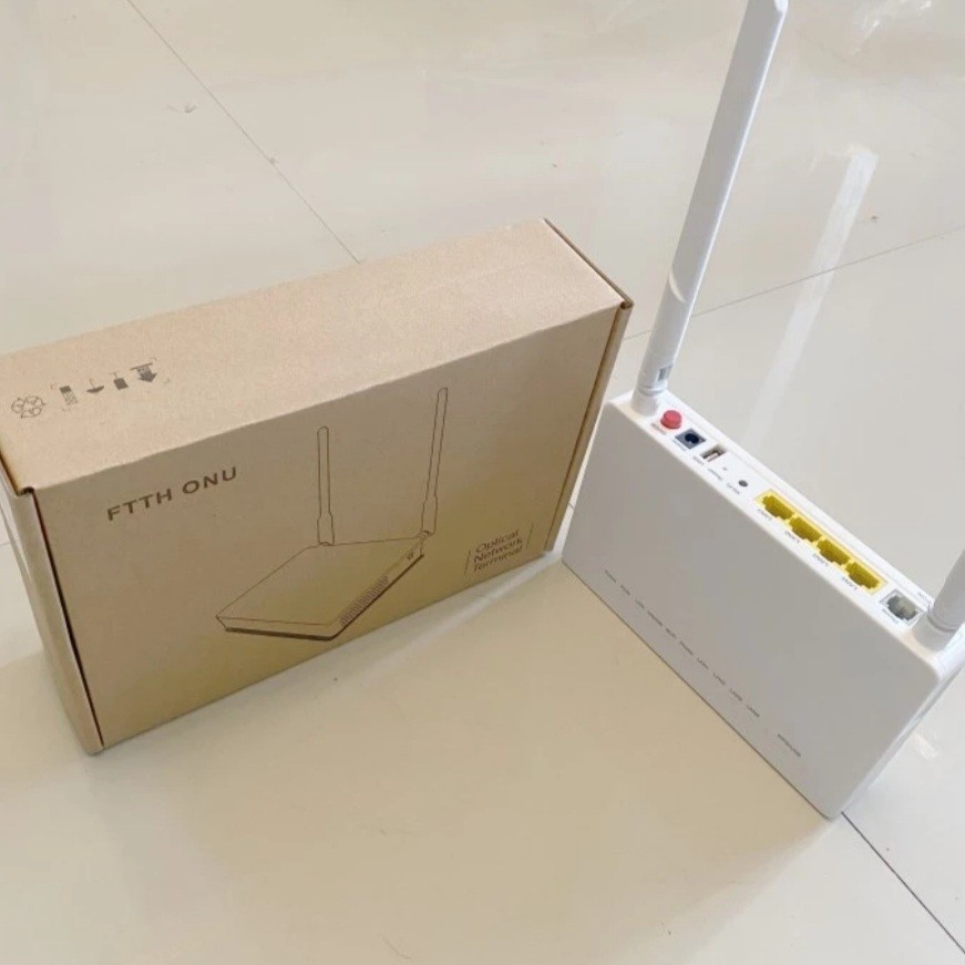 Jual ZTE F660 V8 OMCI Gpon ONT WiFi | ONU ZTE F660 V8.0 FTTH Modem | Shopee Indonesia