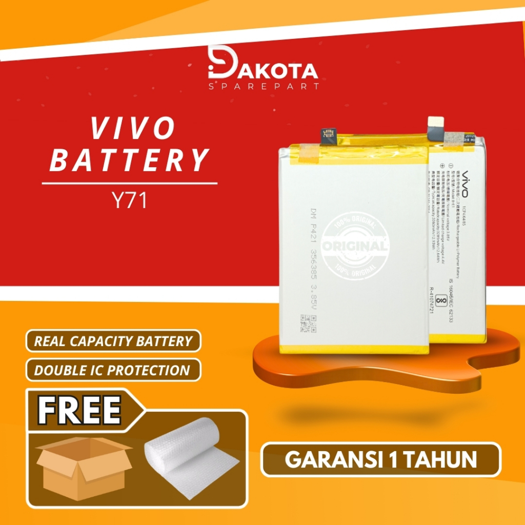 Jual [ORIGINAL] BATERAI / BATTERY / BATRE FOR VIVO Y71 / B-E1 ORI ...