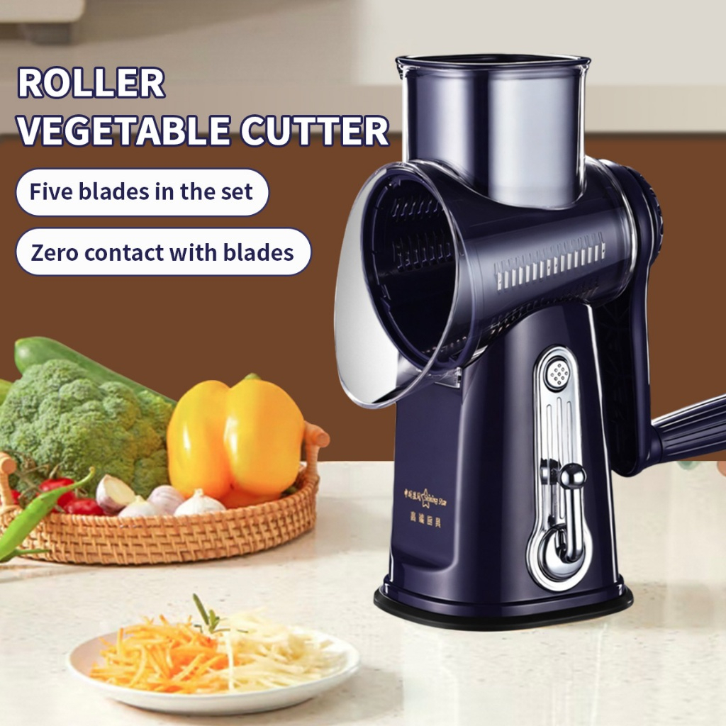 Jual Multifunctional Vegetable Cutter Hand-operated Roller Shredder ...