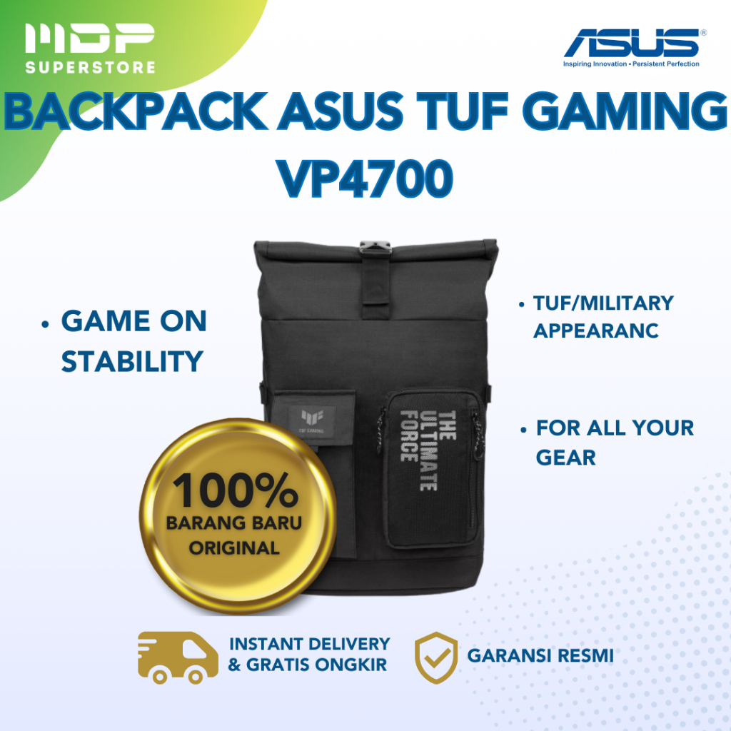 Jual BACKPACK ASUS TUF GAMING VP4700 17"INCH | Shopee Indonesia