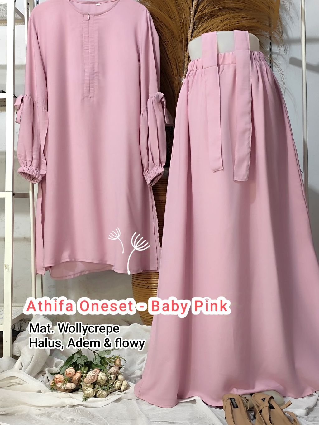 Jual Athifa OneSet Tunik Rok | Kurung malay | set turkey | seragaman guru | katun toyobo ...