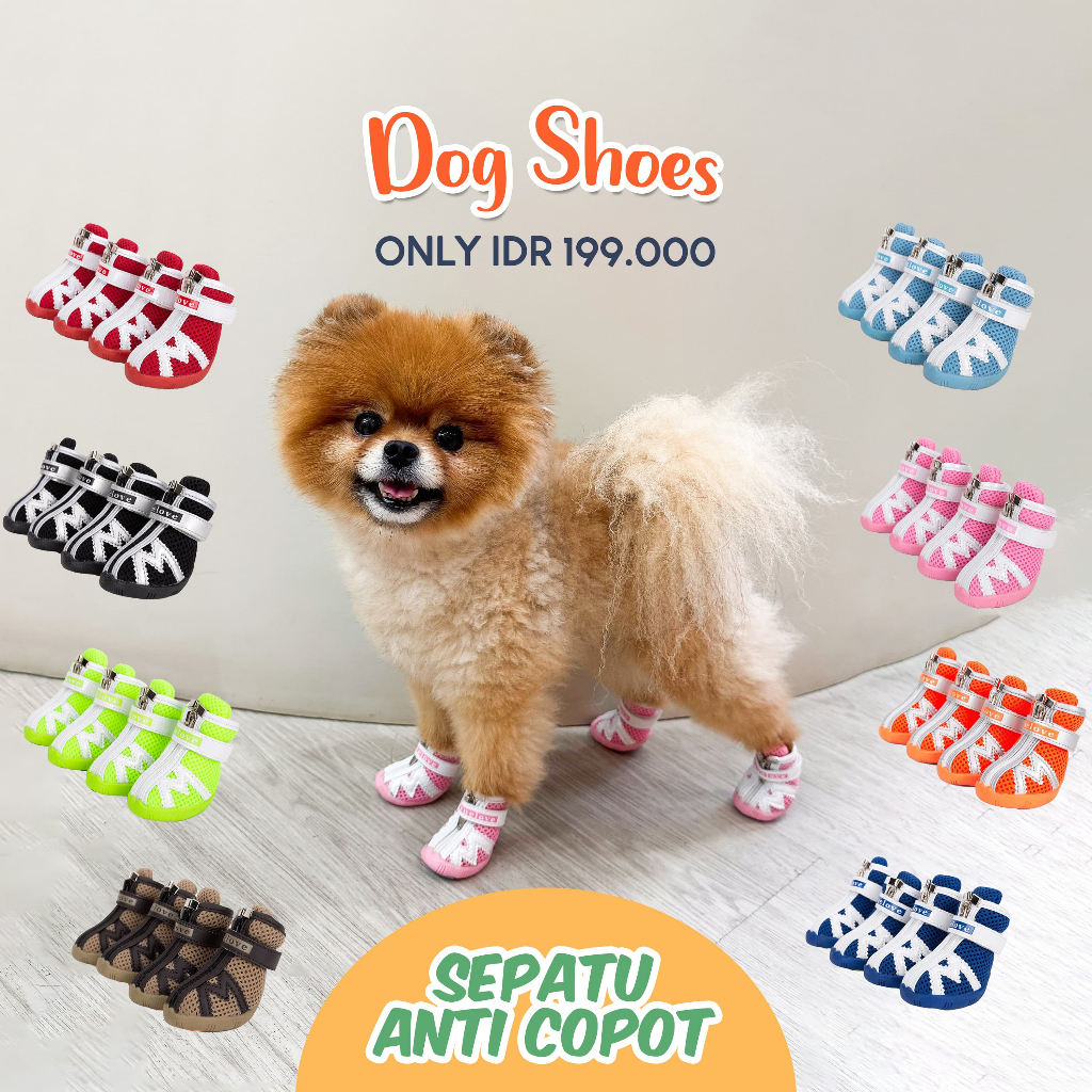 Jual Pawlovin - Truelove Small Dog Shoes / Sepatu Anti Copot Anjing ...