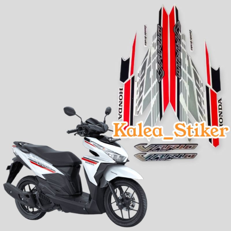Jual Stiker Motor Vario Techno 125 Led 2017 Putih Standar | Shopee ...