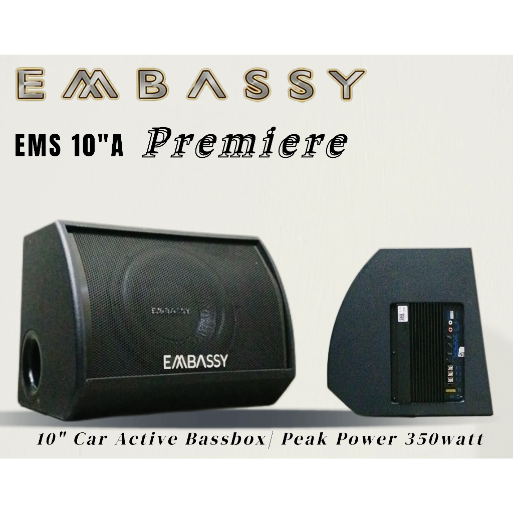 Jual Subwoofer Aktif 10 Inch BASSBOX Embassy Trojan EMS-10 / Subwoofer ...