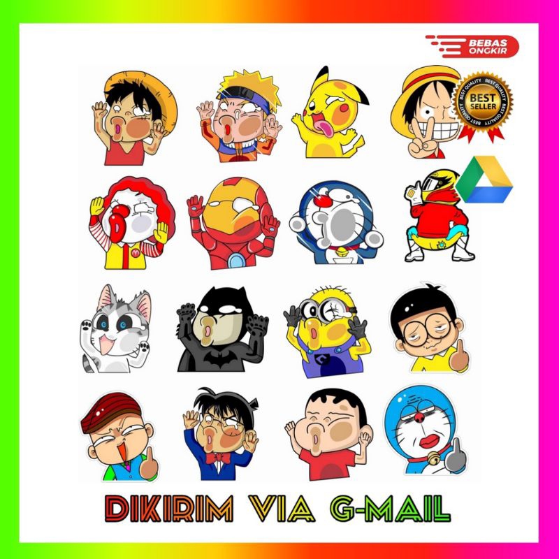 Jual Anime Stikers Vector Set For Coreldraw | Shopee Indonesia