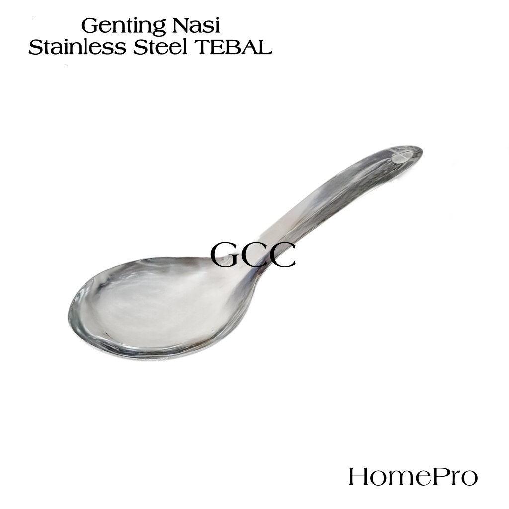 Jual A1 Centong Nasi Sendok Besar Nasi Stainless Steel Tebal | Shopee ...