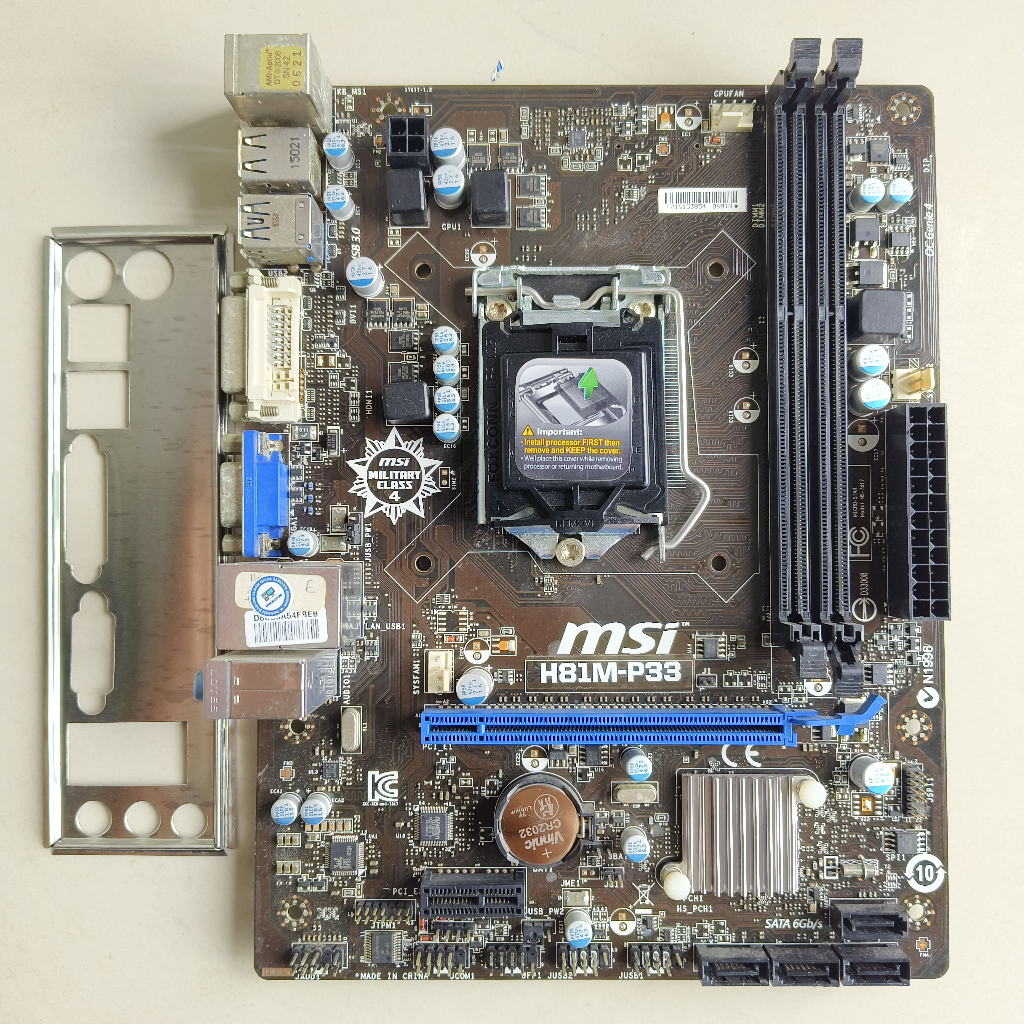 Jual MAINBOARD MSI H81M-P33 LGA 1150 DDR3 GEN4 MICRO ATX | Shopee Indonesia