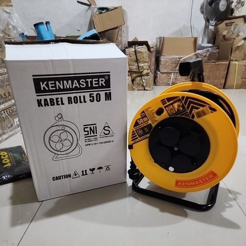 Jual KENMASTER KABEL ROLL 50 MTR EXTENSION CABLE KENMASTER 50MTR ROLL ...