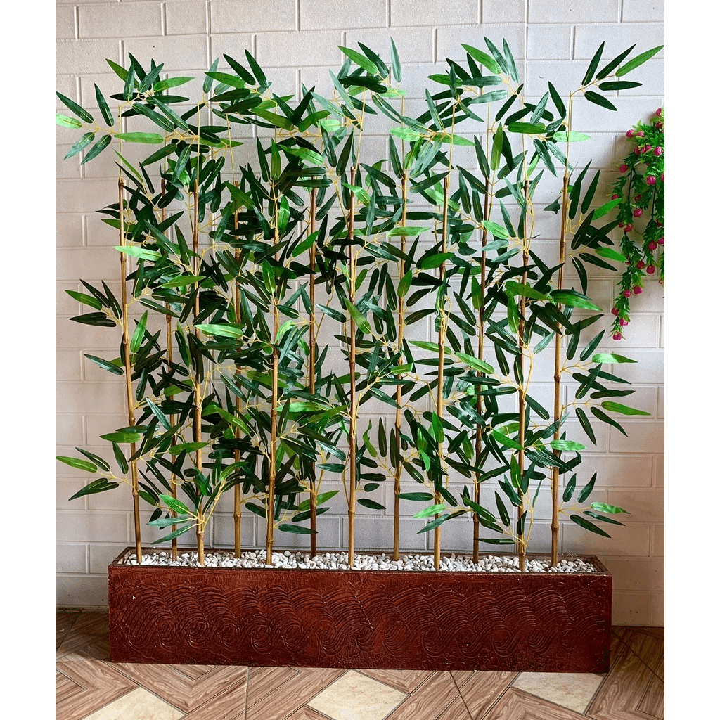 Jual Partisi Bambu Tinggi 120cm Penyekat Pembatas Hias Tirai Bambu ...