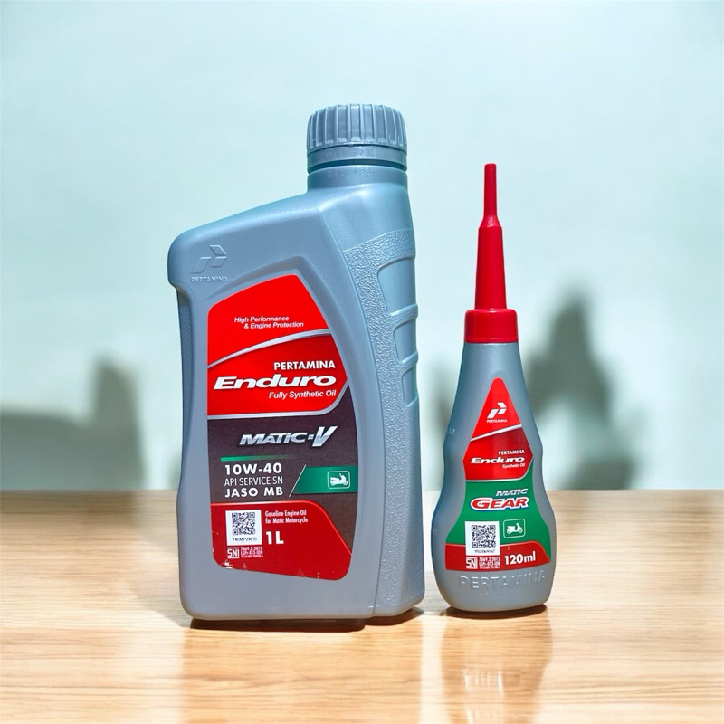 Jual Paket Oli Enduro Matic V 10W40 1L dan Enduro Gear Oil 120 ML ...