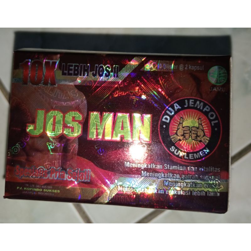 Jual JOS MAN 10X Lebih dahsyat 100% original isi 10 blister@2kapsul ...