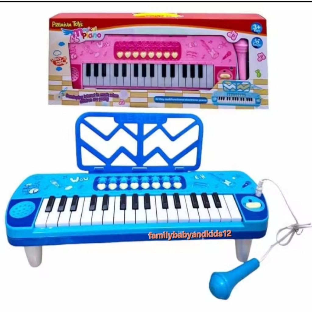 Jual Mainan Edukasi Anak Piano Little Musician / Piano Mic Electric ...