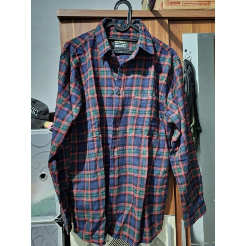 Jual Erigo Long Sleeve Shirt Kemeja Lengan Panjang Warna Merah Hijau ...