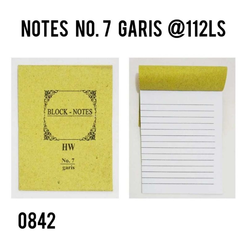 Jual (12Pcs) Block Notes No.7 Garis HW Notebook Catatan | Shopee Indonesia