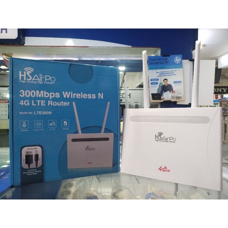 Jual ROUTER HS-AIRPRO WIRELESS N 4G LTE 300MBPS LTE-300N | Shopee Indonesia