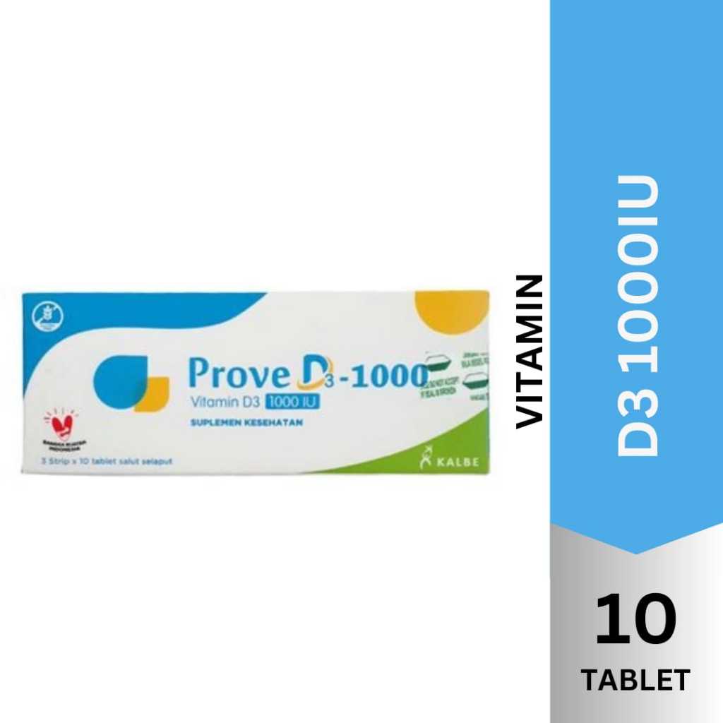 Jual PROVE D3 10 Tablet - Vitamin D3 1000 IU - VITAMIN PROMO | Shopee ...
