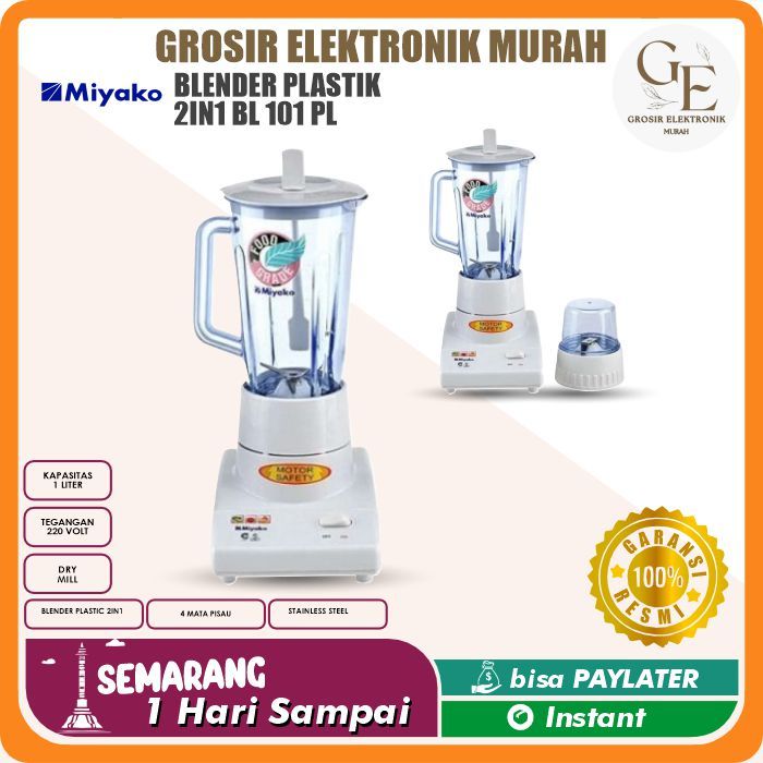 Jual Miyako Blender Plastik 2in1 BL 101 PL /Belender Miyako ORIGINA ...