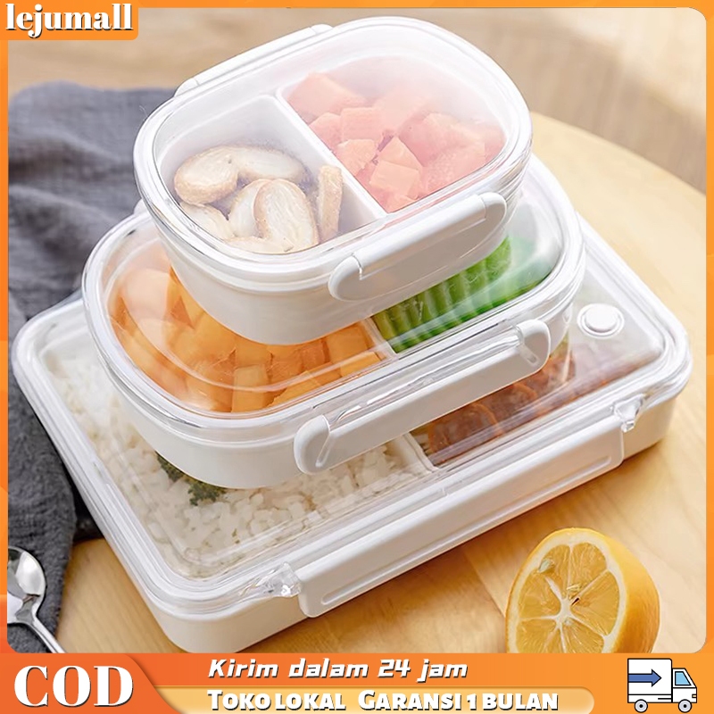 Jual Kotak Makanan Minimalis White Bento Box Lunch Box Food container ...