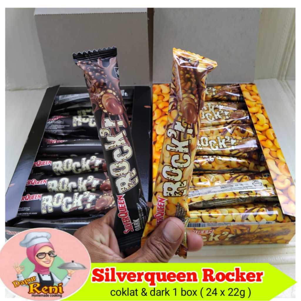 Jual coklat Silverqueen rocker wafer roll coklat 1 dus ( isi 24pcs x ...
