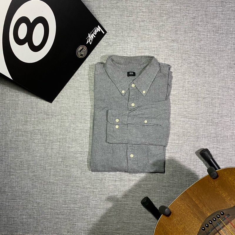 Jual Flannel Uniqlo Basic | Shopee Indonesia