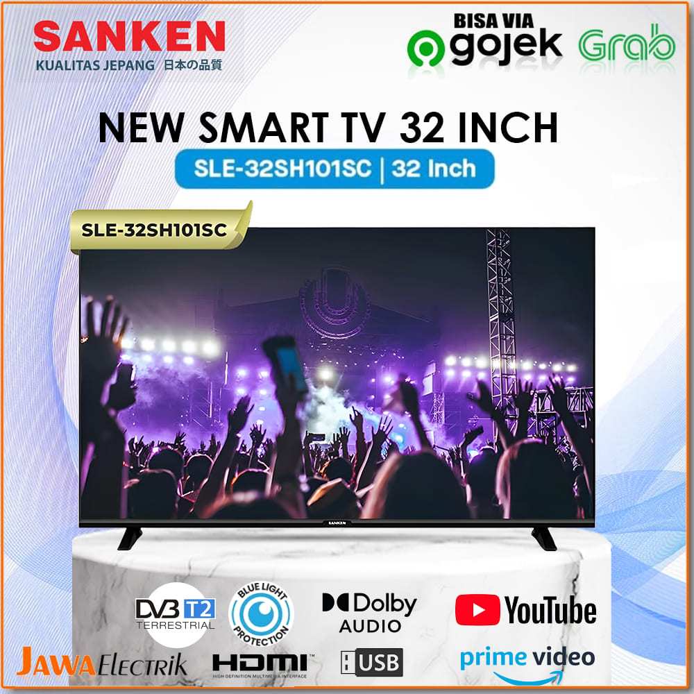 Jual NEW Sanken 32 Inch Smart LED TV FHD SLE-32SH101SC Digital TV Dolby ...