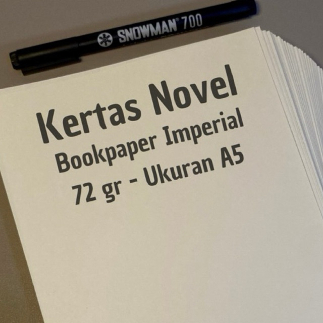 Jual Kertas Bookpaper Novel - Ukuran A5 72 gr | Shopee Indonesia