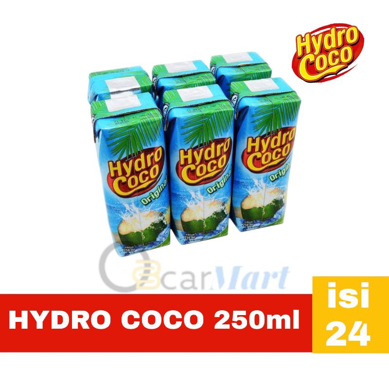 Jual HYDRO COCO 250ML Original 1 DUS ISI 24 Minuman Kelapa Segar Gsv | Shopee Indonesia